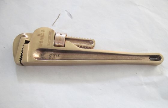 Hebei Sikai ，200-1200mm，Be-Cu Al-Cu Alloy, Non-sparking Tools, Pipe Wrench, American Type