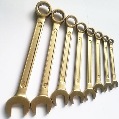 anti spark hand tools aluminum bronze alloy combination spanner set 6mm-32mm