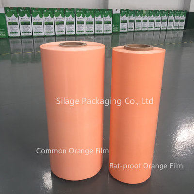 Triple Layer Blown Orange Color Silage Wrap Film