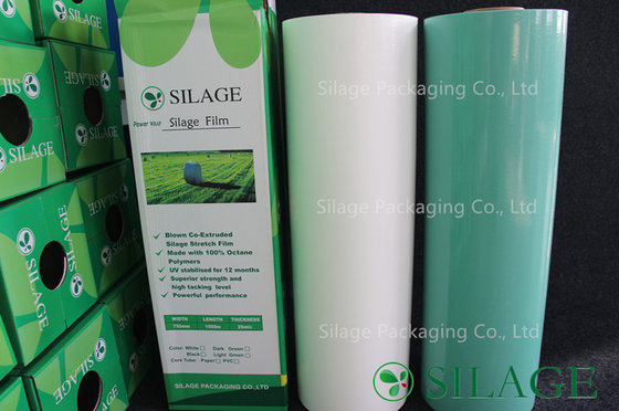 For Japan White Color 750mm*25um Blown Silage Film for Wrapping