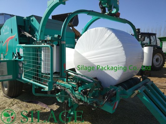 White Color Silage Wrap Film 750mm