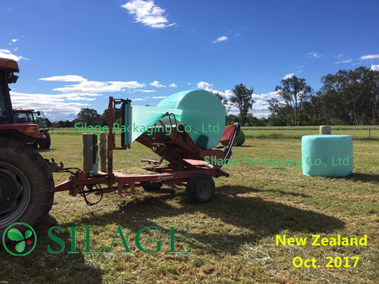 Green Color 750mm*25um Blown Silage Film for New Zealand