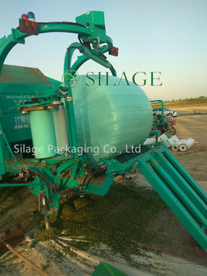 Green Color 750mm*25um Blown Silage Film for New Zealand