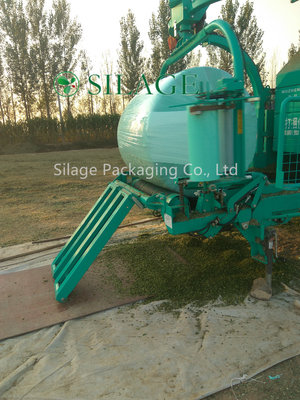Green Color 750mm*25um Blown Silage Film for New Zealand