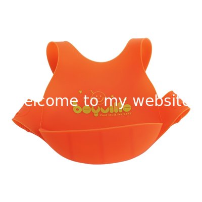 Free sample hot sell silicone baby bib with pocket cheap price