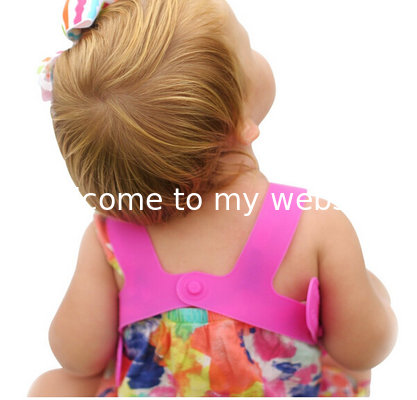 Free sample hot sel pinkl silicone baby bib with pocket cheap price