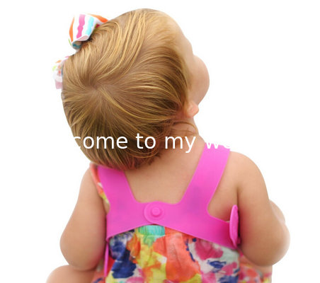Free sample hot sel pinkl silicone baby bib with pocket cheap price