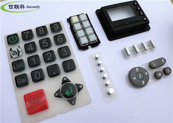Multicolour Tv Remote Keypad , High Grade Silicone Remote Control Pad Pass ISO Test