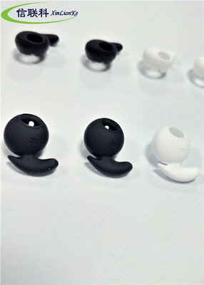 Soft Replacement Silicone Earbud Tips , Black Headphone Ear Pads Replacement