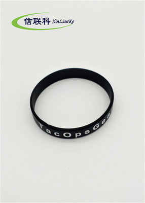 Fashion Unisex Silicone Rubber Bracelets , Custom Silicone Wristbands For Events