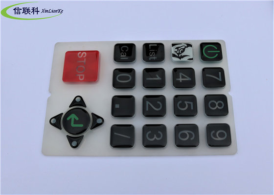 Customized Color Silicone Numeric Keypad Cell Phone Button Easy To Clean
