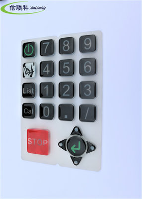 Customized Color Silicone Numeric Keypad Cell Phone Button Easy To Clean