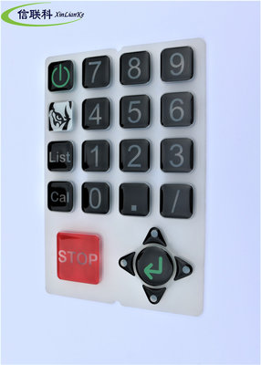 Customized Color Silicone Numeric Keypad Cell Phone Button Easy To Clean