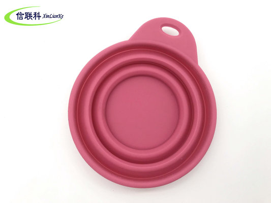 Fda Food Grade Silicone Tableware Folding Silicone Travel Cup With Lid