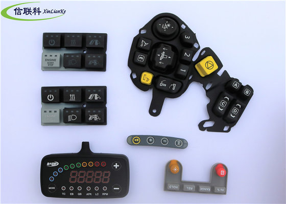 Durable Black Silicone Rubber Remote Control Keypad Key Membrane Switch Pad