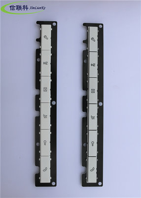 Soft Flexible Conductive Carbon Pill Keypad , Industrial Keypad 40A~70A Hardness