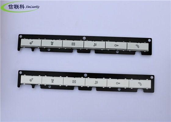 Soft Flexible Conductive Carbon Pill Keypad , Industrial Keypad 40A~70A Hardness