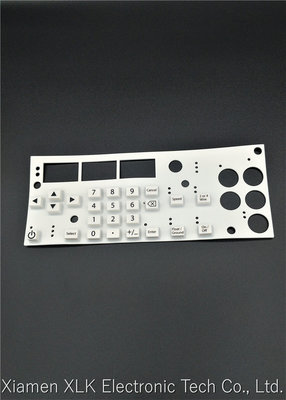 Dustproof Backlit Membrane Switch Keypad , Custom Silicone Buttons For Electronics