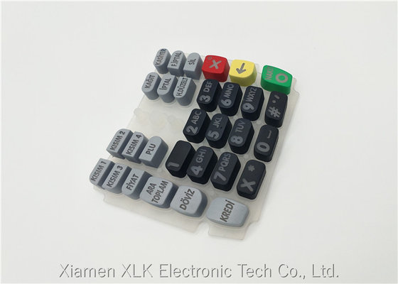 Electronics Silicone Numeric Keypad With Colorful Button Anti - Microbial Finishes