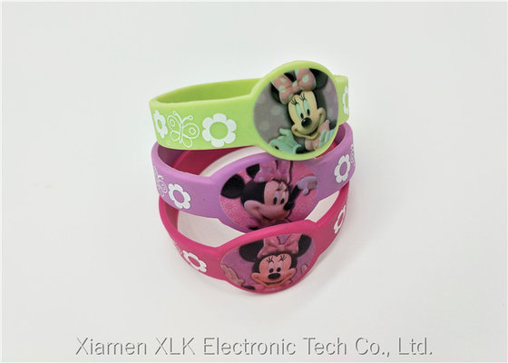 Custom Made Silicone Sports Bracelets / Silicone Rubber Wristbands Grade AAA
