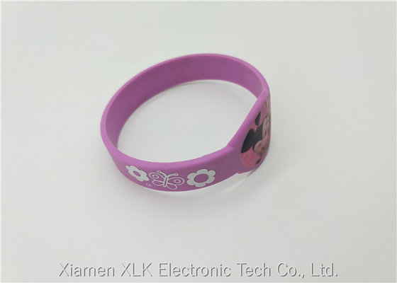 Custom Made Silicone Sports Bracelets / Silicone Rubber Wristbands Grade AAA