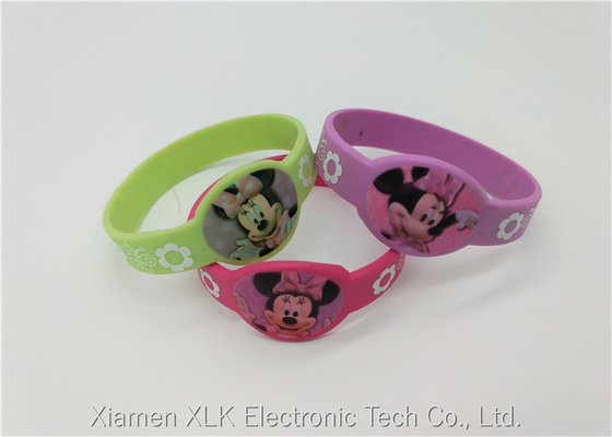 Custom Made Silicone Sports Bracelets / Silicone Rubber Wristbands Grade AAA