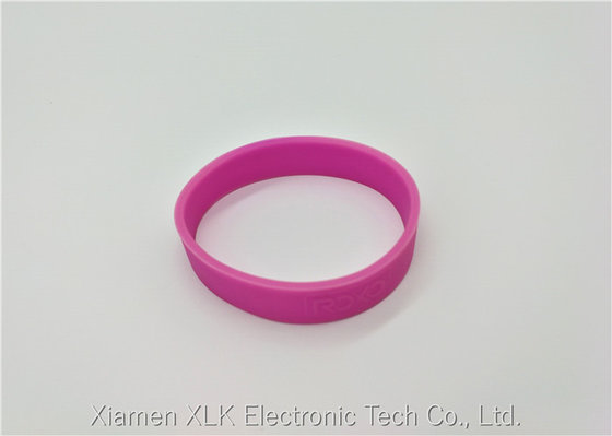 Custom Made Silicone Sports Bracelets / Silicone Rubber Wristbands Grade AAA