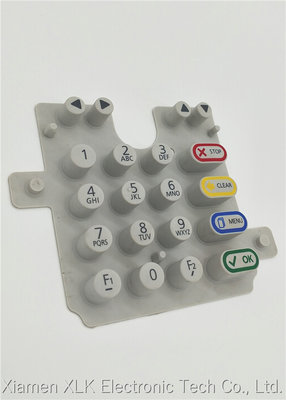 Silk Printing Silicone Rubber Button Pad Embossed Logo ODM And OEM Service