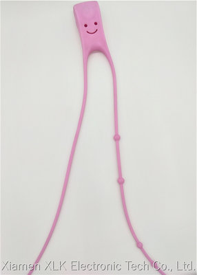 Fashion Molded Silicone Parts Silicone Lanyard Without Media Player