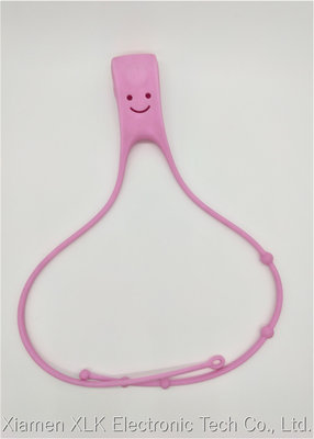 Fashion Molded Silicone Parts Silicone Lanyard Without Media Player