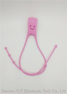 Fashion Molded Silicone Parts Silicone Lanyard Without Media Player