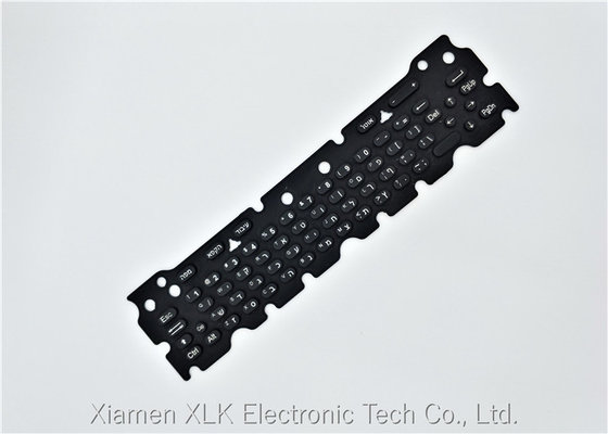 Big Size Black Silicone Rubber Keypad Custom Made 30~90 Shore A Hardness