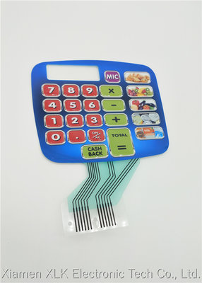 Durable Silicone Rubber Keypad , Pcb Membrane Switch Keyboard SGS Approval