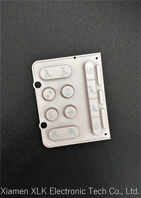 Non Toxic Custom Silicone Rubber Keypads With Laser Cutting / Logo Printed