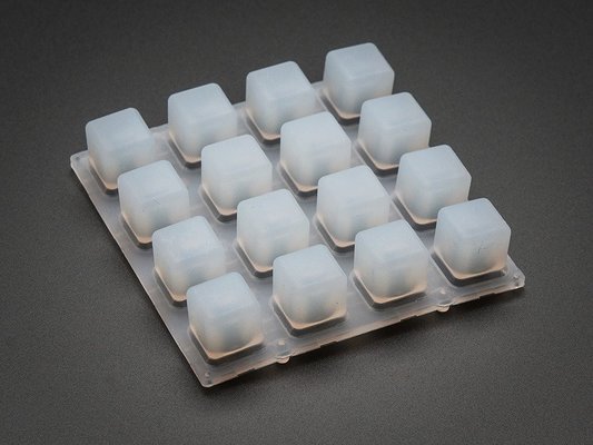 Custom Shapes 16 Button Keypad , 4x4 Button Keypad Silicone Rubber Products