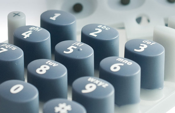 Washable Conductive Rubber Buttons / Numeric Keypad Keyboard Eco Friendly