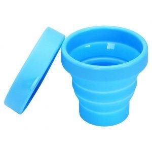 Lightweight Unbreakable Silicone Travel Mug With Plastic Carry Case Modern Style