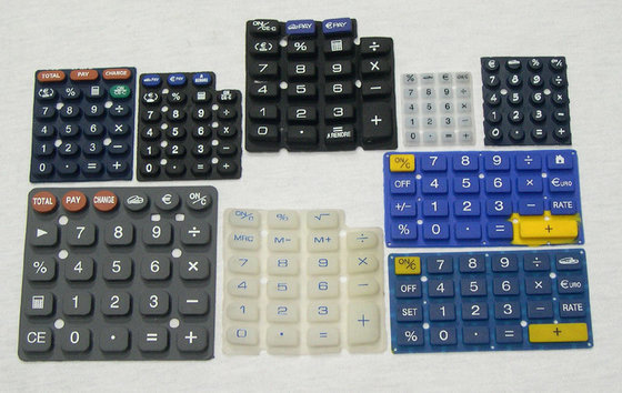 Stain Free Silicone Rubber Button Pad For Swithches Chemical Resistance