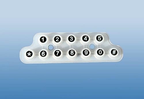 Heat Resistance Illuminated Numeric Keypad , Foldable Rubber Keyboard 40A~70A