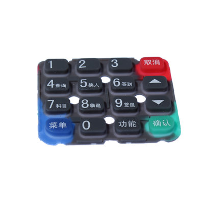 Black Conductive Rubber Buttons For Electronics Non Stick Scraps And Dust