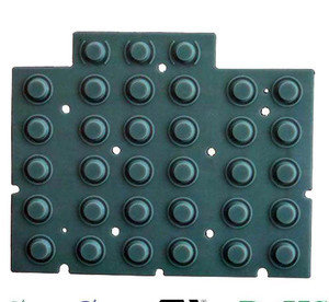 Custom Made Conductive Silicone Rubber Keypad Plus Plastic Surface  Silicone Parts