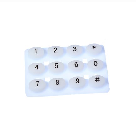 Recycled Industrial Numeric Keypad Silicone Rubber Products With Carbon Pill