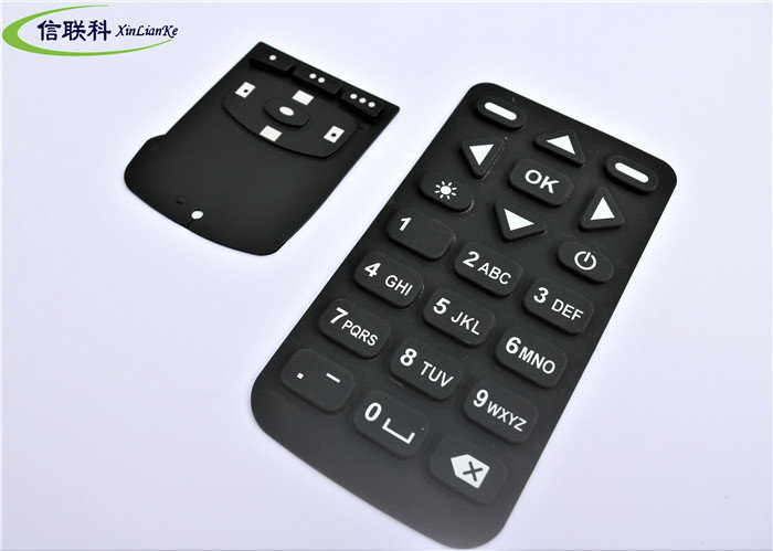 Waterproof Numeric Keypad Keyboard , Black Silicon Wireless Keyboard Multi Color
