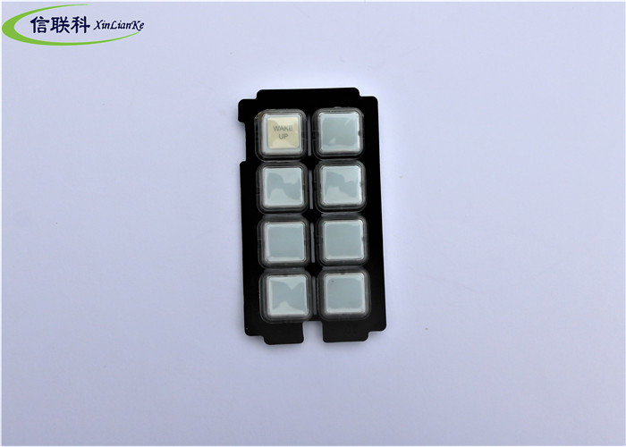 Water Resistant 8 Button Keypad Carbon Pill Switch Long Life Use Plastic Rubber Keypad