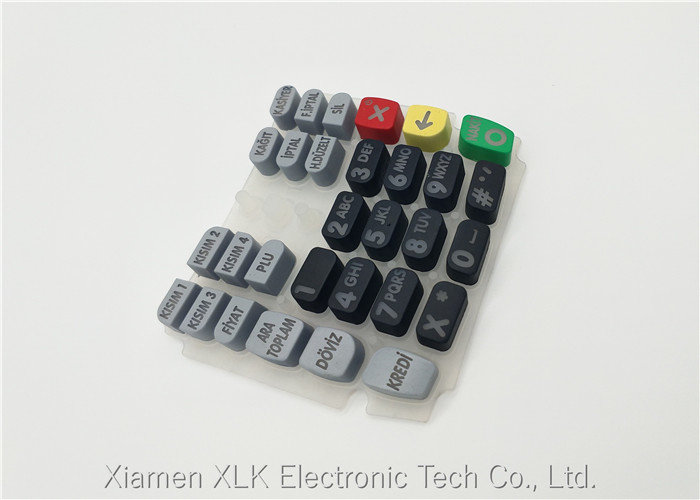 Electronics Silicone Numeric Keypad With Colorful Button Anti - Microbial Finishes
