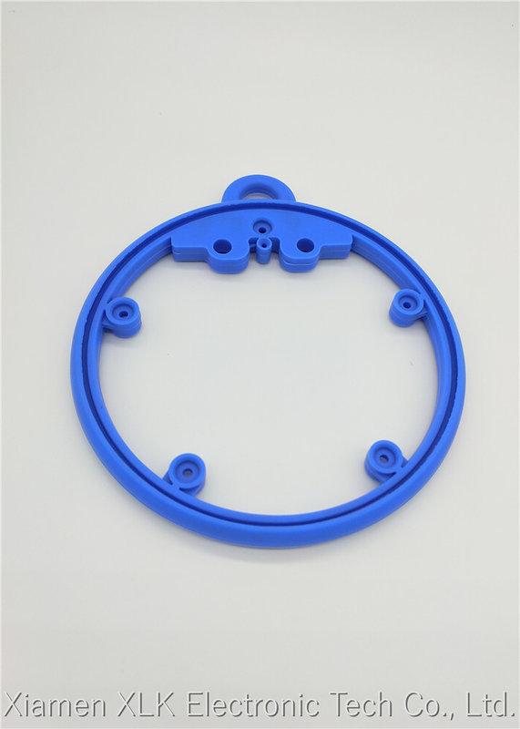 Blue Color Industrial Rubber Products Irregular High Temp Silicone Gasket