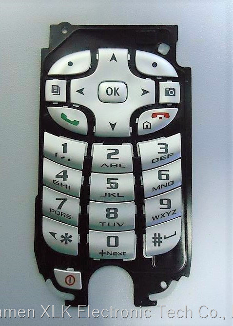 Plastic Cap Plastic Rubber Keypad For Mobile Phone Environment Friendly Wear Resistance