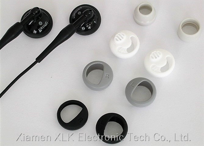 Waterproof Soft Silicone Earphone Case , Headphone Ear Cushions Non - Toxic Silicone Rubber Parts