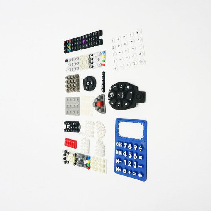 Small Silicone Numeric Keypad / Silicone Rubber Products Non-Toxic No - Noise