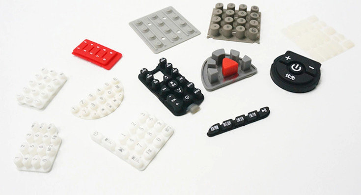 Small Size Silicone Push Button / Pcb Button Pad With Excellent Flexibility